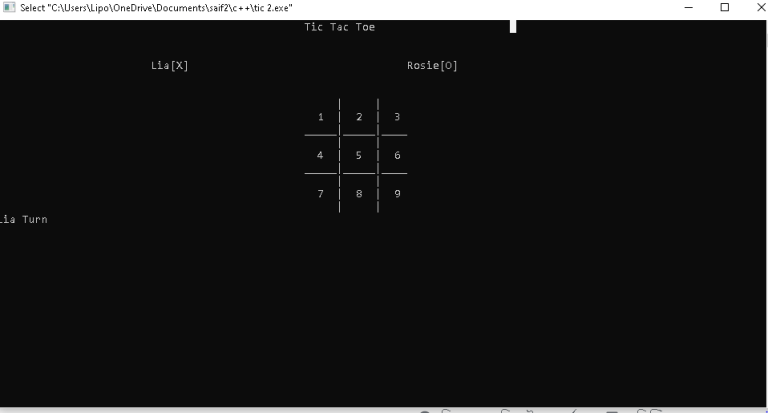 Tic Tac Toe Game In Ccpp C Project Tic Tac Toe Game Tic Tac Toe 6635